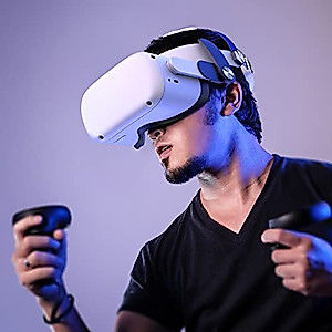 Head Strap for Oculus Quest 2, Lightweight Breathable Strap for Enhanced Support & Comfort in Oculus/Meta Quest 2 (Inclued Two Sets of Padding)