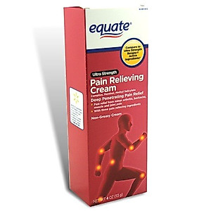 Equate Ultra Strength Pain Relieving Cream Muscle Rub, 4-Ounce Tube