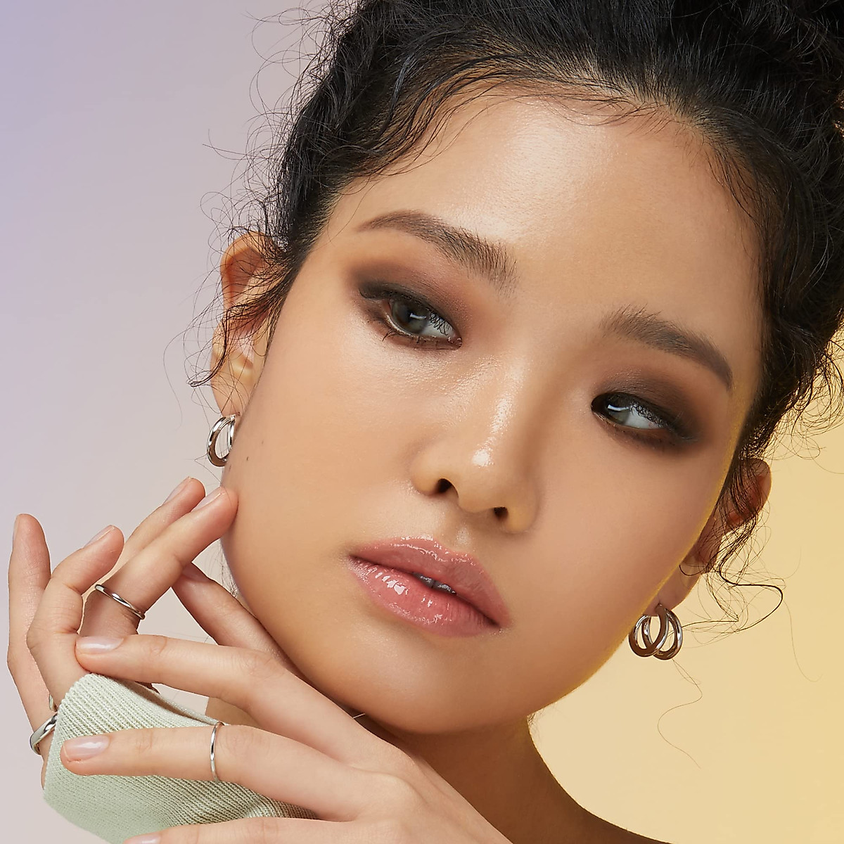 Kaja Beauty Bento Collection - Bouncy Eyeshadow Trio | Neutral Earthy Tones, Travel Size, 14 Neutral Moment, 2019 Allure Best of Beauty Award, 0.03 Oz