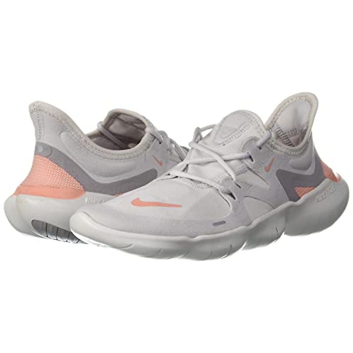 Nike Free RN 5.0 Women's Running Shoe White/Black-Half Blue-Hyper Pink 5.5