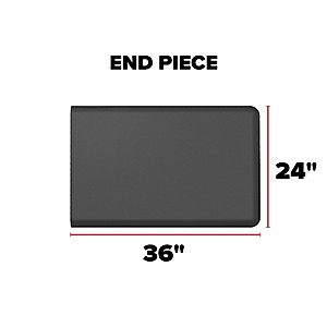 WeatherTech ComfortMat Connect, 24 by 36 Inches Anti-Fatigue End Mats, Carbon Fiber Pattern, Grey - Set of 2