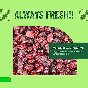 Dried Cranberries Original 4 lbs,(64oz) Batch Tested Gluten & Peanut Free | Resealable Bag | High in Antioxidant | Great for Salads Cooking, and Mixes/Sweetened