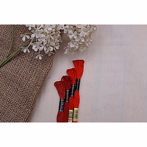 UMC STAG Pack of 12 Black Premium Embroidery Thread | 100% Egyptian Cotton Premium Skeins | Cross Stitch Embroidery Floss | Oeko TEX Certified Stranded Cotton | Ideal for Arts & Crafts (Black-12)