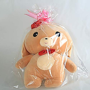 100 Packs Large Cellophane Bags 24" x 30" Clear Cellophane Gift Basket Wraps Extra-large 2.3 Mil Thick Plastic Wrap Bags for Fruit Basket, Gift Wrap, Treats, Arts and Crafts, 100ct Ribbon Bows