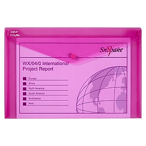 Snopake Foolscap Polyfile Popper Wallet with Press Stud - Electra Assorted [Pack of 15] Ref: 14756RY - [Amazon Exclusive]