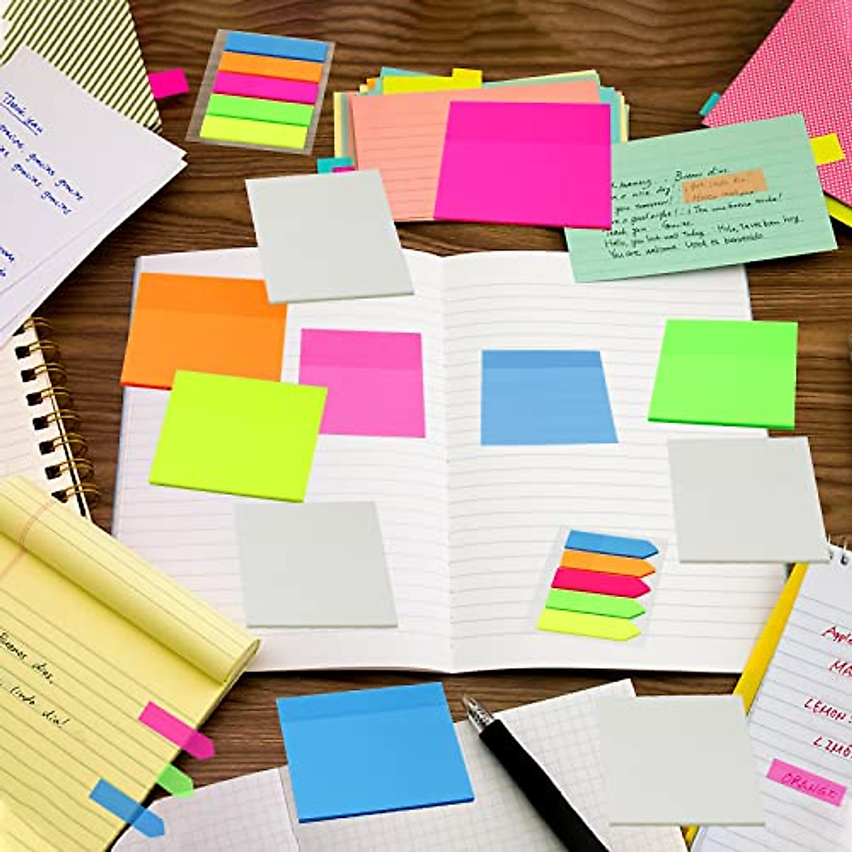 700PCS Transparent Sticky Notes Clear Sticky Notes Set Translucent Self-Stick Notes Pads Waterproof for Office School Supplies Planner Memo (3 x 3 Inches)