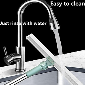 Magic Scrub Broom, Magic Broom 3 in 1, 180° Rotation Multifunction Squeegee Broom, Multifunction Magic Broom, Rubber Magic Broom Sweeper for Floor