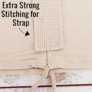 Personalized Laundry Bag Duffle Bag Jumbo Spacious 25”X35” Drawstring 100% Sturdy Cotton Canvas with Strap for College Students Dorm Room Clothes Hamper Storage Washer | Personalized w/Pressed Vinyl