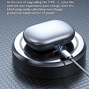 Byikun Bluetooth Headphones, Wireless Earbuds, Ture Bone Conduction Headphones, Gaming Earbuds Not in The Ear Ows Sports Headset Hanging Ear Type Super Long Battery Life, Noise Cancelling Earbuds