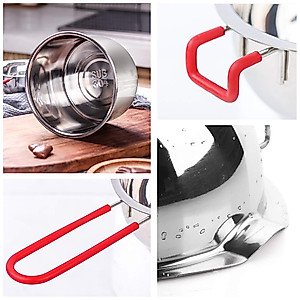 2 Pack Stainless Steel Double Boiler Pot Chocolate Melting Pot Soap Candle Candy Making Tool Kit Wax Melting Heat Proof Bowl for Melting Chocolate, Butter, Cheese, Caramel, Candy, Candle, Wax