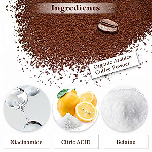 DISAAR BEAUTY Arabica Coffee Body Scrub Remove Dirt Aging Cuticles Reduce Cellulite Refine Pores Nourish Moisturize Skin 200ml/6.76fl.oz