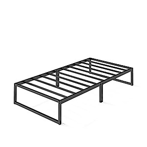 ZINUS Lorelai 12 Inch Metal Platform Bed Frame / Mattress Foundation with Steel Slat Support / No Box Spring Needed / Easy Assembly, Twin, Black