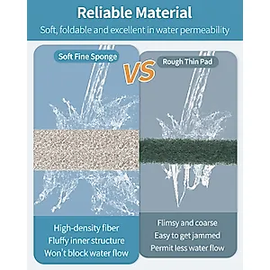 Pawfly 6 Count Ammonia Reducer Filter Pads Fish Tank Filter Pads for QuietFlow LED PRO Model 10