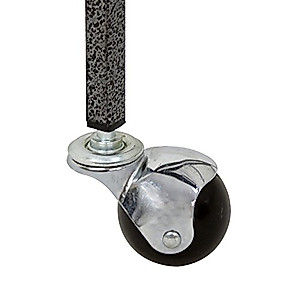 Epetlover 53 Inch Height Wrought Iron Standing Parrot Large Flight Bird Cage with Rolling Stand Birdcages for Parakeet Cockatiel Conure Lovebird Finch Black