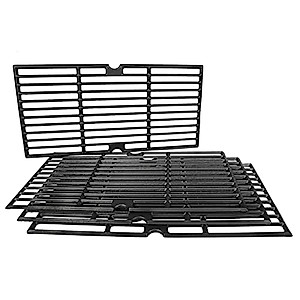 GRISUN Grill Grates for Oklahoma Joe's Longhorn Combo Grill, Heavy Duty Cast Iron Grill Grids for Oklahoma Joe's 12201767,14201767,18202083,15202029,16202046, for Grill and Smoker Sides, 4 Pcs
