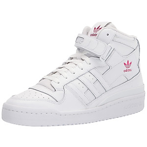 adidas Originals Women's Forum Mid Sneaker, White/White/White, 9