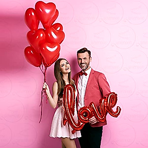 AFTERLOON Biodegradable Balloons Onyx Black 12 Inch Heart Shaped 24 Pack, Thickened Extra Strong Latex Helium Float, Proposal Marriage Love Valentines Day Wedding Bridal Shower Globos De San Valentin Corazones Decorations Feb 14