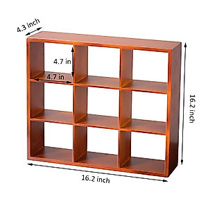 JCNART Shadow Box Display Shelf, Large Wood Hanging Display Shelf Floating Shelf Display Cabinet, Wall Mounted or Freestanding Farmhouse Decor Organizers and Storage Display Case