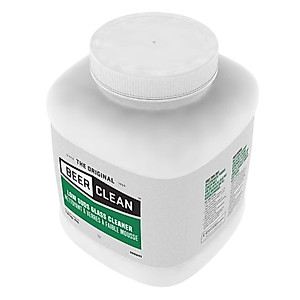 BEER CLEAN Diversey Glass Cleaner, Unscented, Powder, 4 Lb. Container