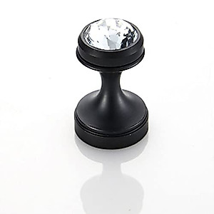 SEWACC Crystal Head Mini Hook Heavy Duty Wall Hooks Clothes Hat Hanger Towel Coat Wall Mount Hooks Brass Hooks for Home Bathroom Kitchen (Black) Hand Wall Hook