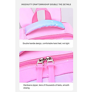 Reorzon Kids Primary School Backpack for Girls Toddler Kindergarten Preschool Starry Sky Gradient School Bookbag