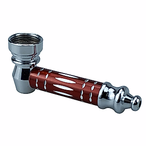 Christmas Craft Organizers And Storage Alloy Fashion Carved Pipe Portable Removable Cleaning Pot Pipe Crafts for Girls Boy Men Women Sewing Easter Crafts Random （Random color ）