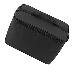 lihsong Storage Bag Insulated Grocery Bag Reusable Portable Shopping Cooler Food Transport Carrier Oxford Cloth 10L (Black)