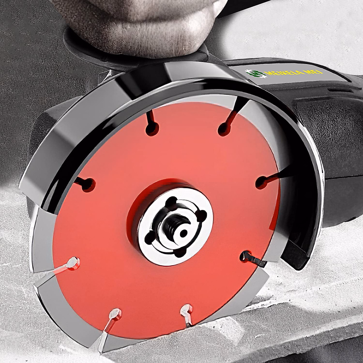 Cordless Angle Grinder with 4-pole Motor, 21V Cordless Grinders Tools w/3.0A Battery & Fast Charger, 4-3/8 Inch Grinding Wheels, Cutting Wheels, Flap Discs and Adjustable Auxiliary Handle