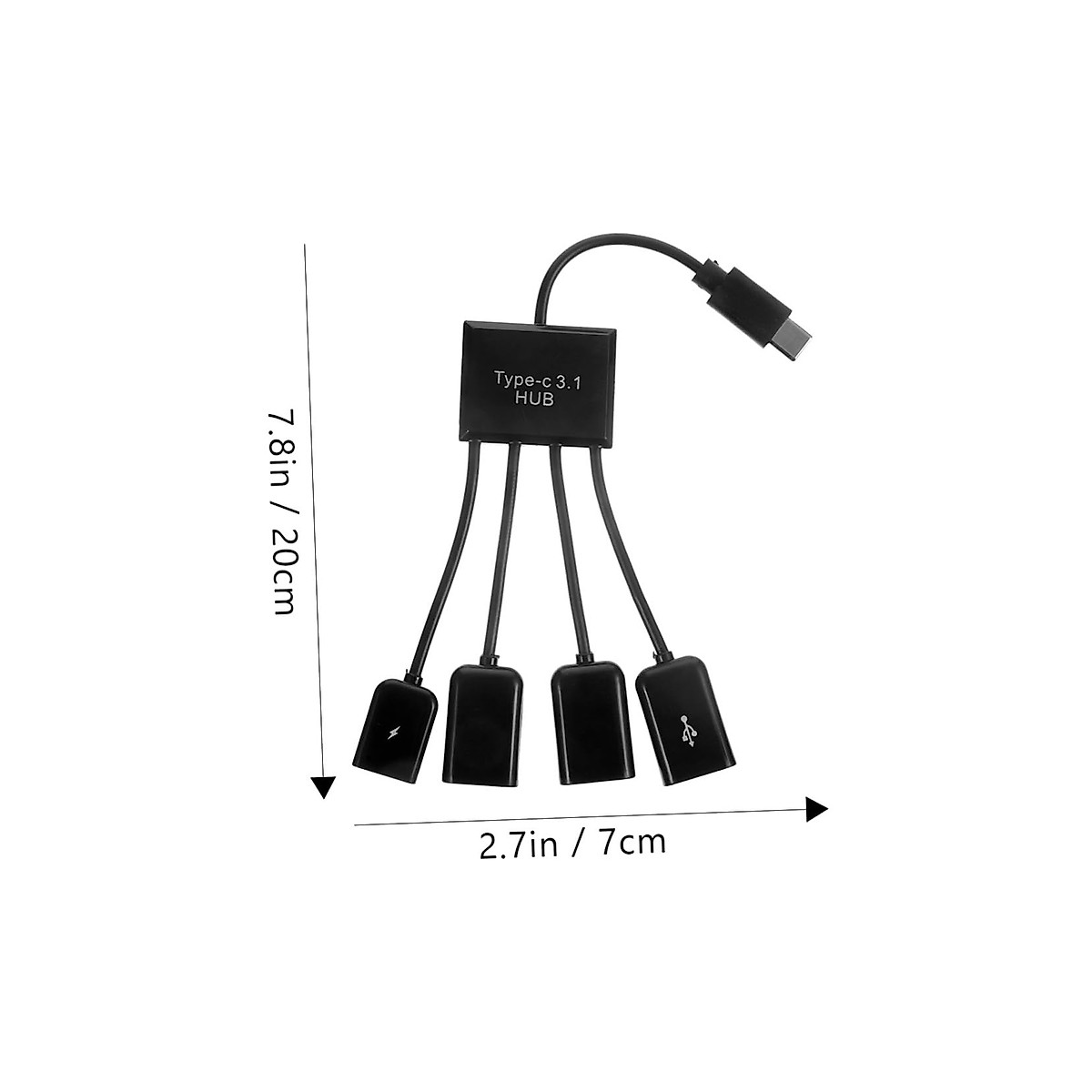 Hemobllo 1 Set Laptop Port Hubs Keybar Adaptador Universal LAN Port Hubs USB Hub Blackets Hub Hub Noire U Disk USB Drive Hub Converter Cable Keypad Extender USB Splitter Cell Phone Adapter