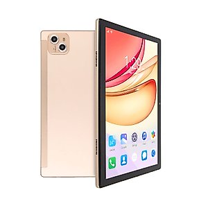 10.1Inch Tablet, for Android 10 Tablet with 6GB RAM 128GB ROM, Octa Core CPU, Dual Cameras and Speakers, 5G WiFi, Tablet PC for Work, Gaming (Gold)
