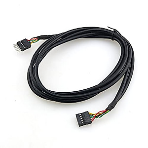 DGBRSM USB Header Extension Cable 3.3Ft USB Header 10 Pin Male to Female Header Extender Extension Cable