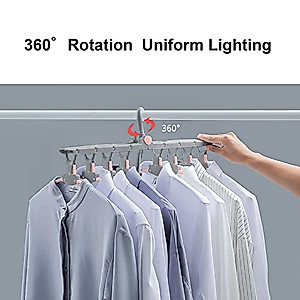 Peivob Collapsible Plastic Clothes Hangers, Hanger Closet Organizer and Storage,Space Saving Hangers with 8 Hangers(Pink)