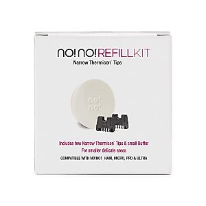 no!no! Thermicon Narrow Tip Refill Pack - Hair Removal for Women - Flawless Replacement Heads Attach to Device for a Smooth Hairless Face, Underarm, & Bikini Area