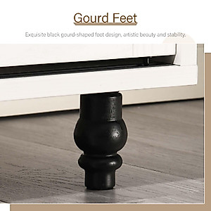 Farmhouse Coffee Bar Cabinet, 58”Kitchen Coffee Bar Cabinet with Storage, White Coffee Bar with Sliding Barn Door for Dinning Room, Living Room