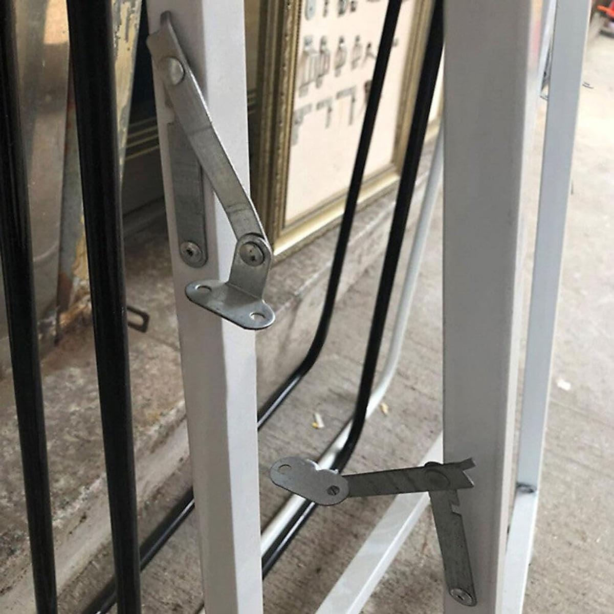 OSALADI 1 Pair Lid Support Buffer Close Lid Support Lift up Stay Support Safety Lid Supports Floor Mirror Iron Hinge