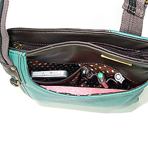 CHALA New Crossbody SWING Bag Vegan Leather (Black- Sea Turtle)