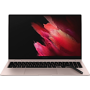 Galaxy Book Pro 360 15" 2-in-1 AMOLED Touch-Screen Laptop 11th Gen Intel Evo Core i7-1165G7 Stylus S-Pen + Best Notebook Stylus Pen Light Mystic Bronze (1TB SSD|16GB RAM|Win 11 PRO) (Renewed)