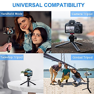 Mini Projector Tripod, JCWINY Metal Mini Tripod with Ball Head Mount, Desktop Tabletop Stand Tripod for Mini Projector, Smooth 4, Osmo Mobile, Vimble 2, Gimbal Handle Grip Stabilizer and All Cameras