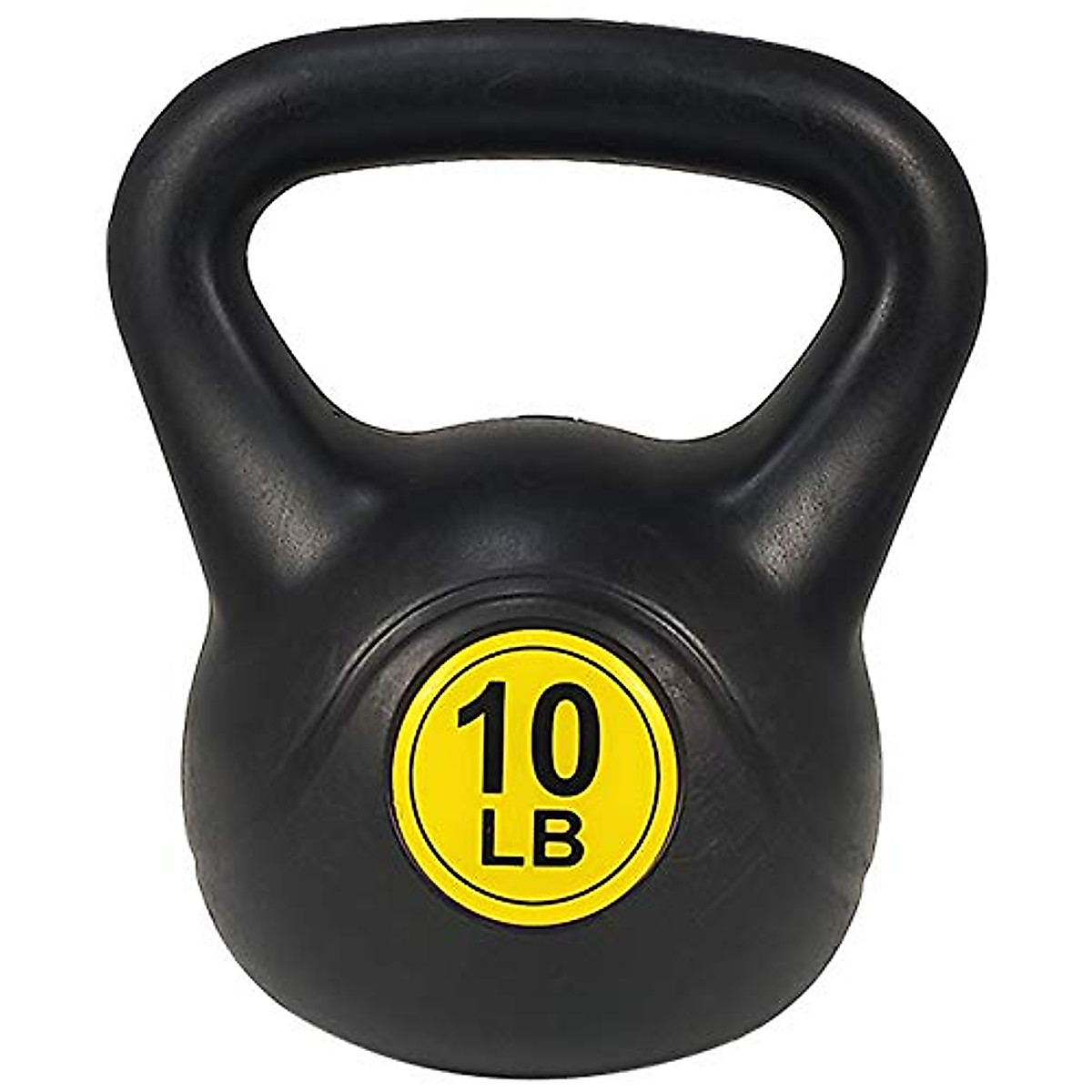 Signature Fitness Wide Grip Kettlebell Exercise Fitness Weight, Set of 3, Includes 10 lbs, 15 lbs, 20 lbs, Multicolor