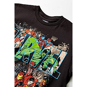 Marvel mens Marvel Team Ups Group Shot T-shirt novelty t shirts, Black, X-Large US