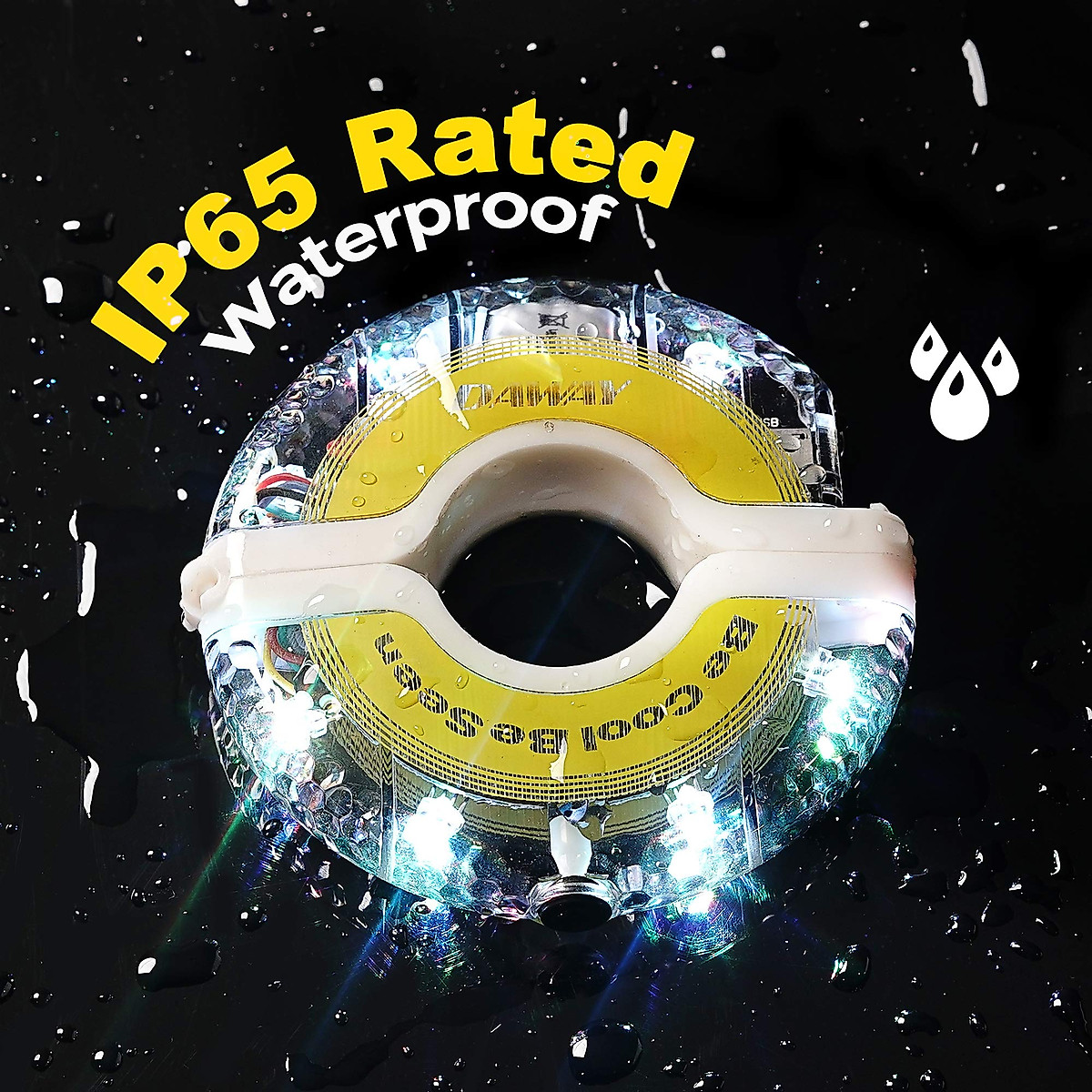 DAWAY Rechargeable Bike Wheel Lights - A16 Cool Led Kids Bicycle Spoke Lights, 2 Tire Pack, Safety Hub Accessories for Boys Girls Adults, Waterproof, Super Bright, Fun Cycling Gifts