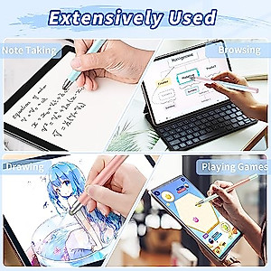 Stylus Pens for Touch Screens(2 Pcs), High Precision Magnetic Adsorption 2-in-1 Stylus Pen for iPad Compatible with iPhone and All Touch Screens