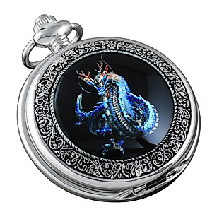 VIGOROSO Pocket Watches for Men Cool Watch Dragon Gifts for Men/Women/Boys/Girls Year of Dragon Boy Gift ideas