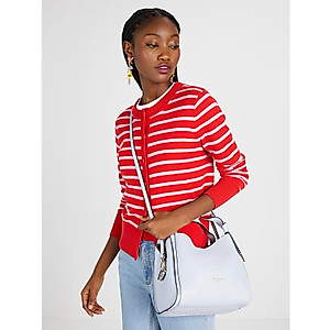 Kate Spade New York Knott Pebbled Leather Medium Crossbody Tote, Watercolor Blue