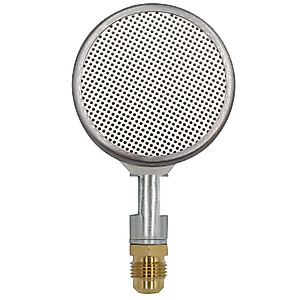 MENSI Outdoor Propane LP Gas Glass Tube Patio Heater Parts Porch Deck Heater Steel Repalcement Infrared Ceramic Burner with Orifice Kit 42000 BTU