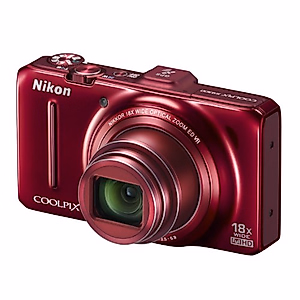 Nikon Coolpix S9300 16.0 MP Digital Camera - Red