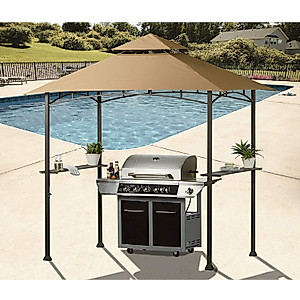 Grill Gazebo Replacement Roof for #L-GZ238PST-11 by ABCCANOPY Beige