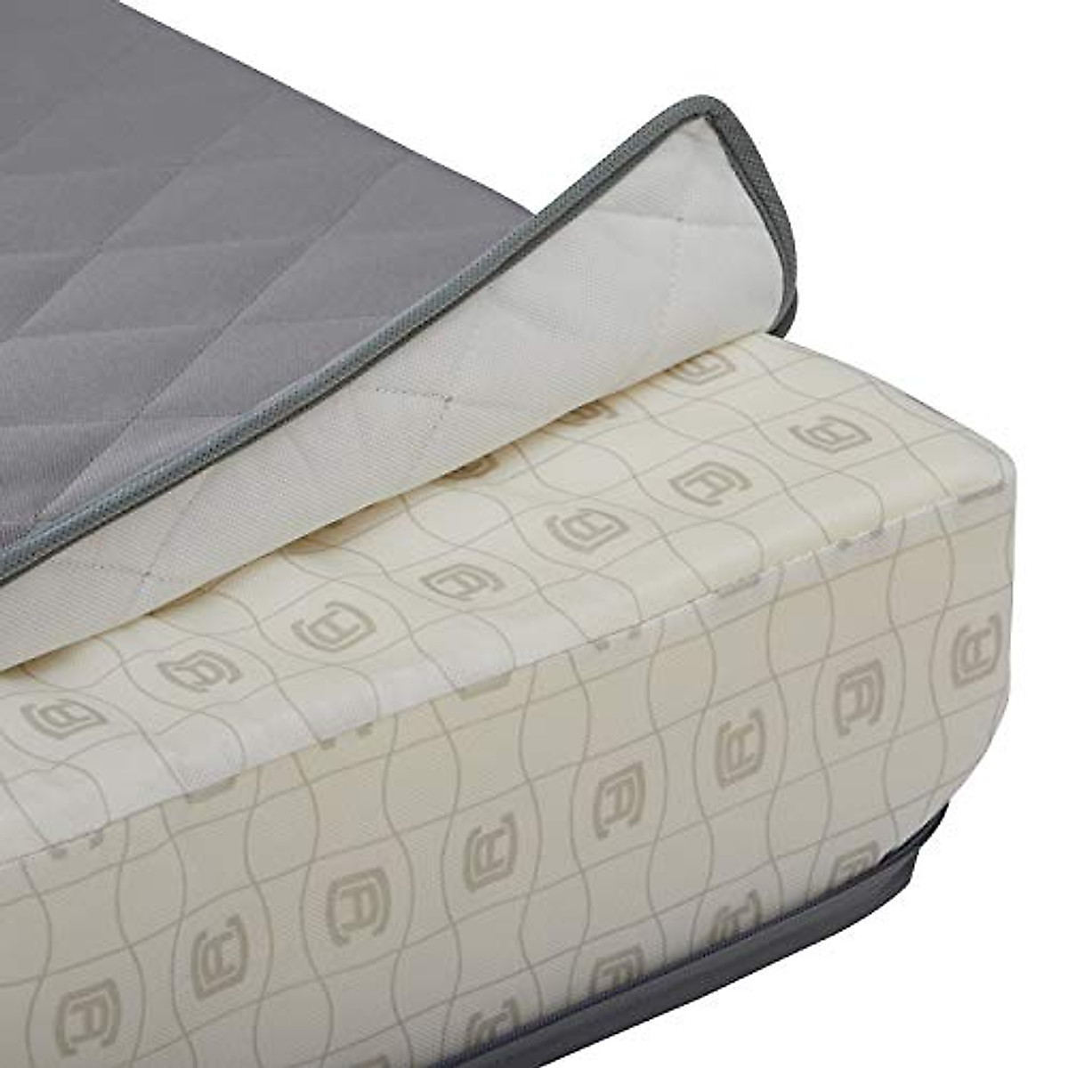 Classic Accessories Montlake Water-Resistant 48 x 18 x 3 Inch Outdoor Quilted Bench Cushion, Patio Furniture Swing Cushion, Grey, Patio Loveseat Cushion