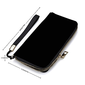 FunnyStar Autism Awareness Puzzle Piece Women’s PU Leather Wallet with Card Holders Money Organizer Zipper Purse Wristlet Handbag