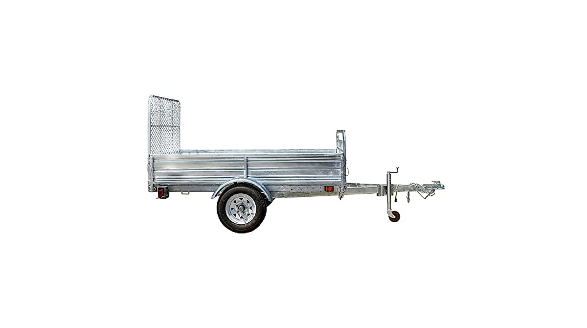 Heavy-Duty Galvanized Utility Trailer 5x7 ft for Hauling & Work